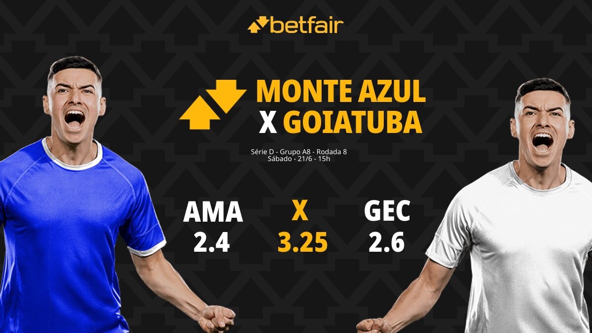 Monte Azul x Goiatuba: palpites, odds, onde assistir ao vivo ...