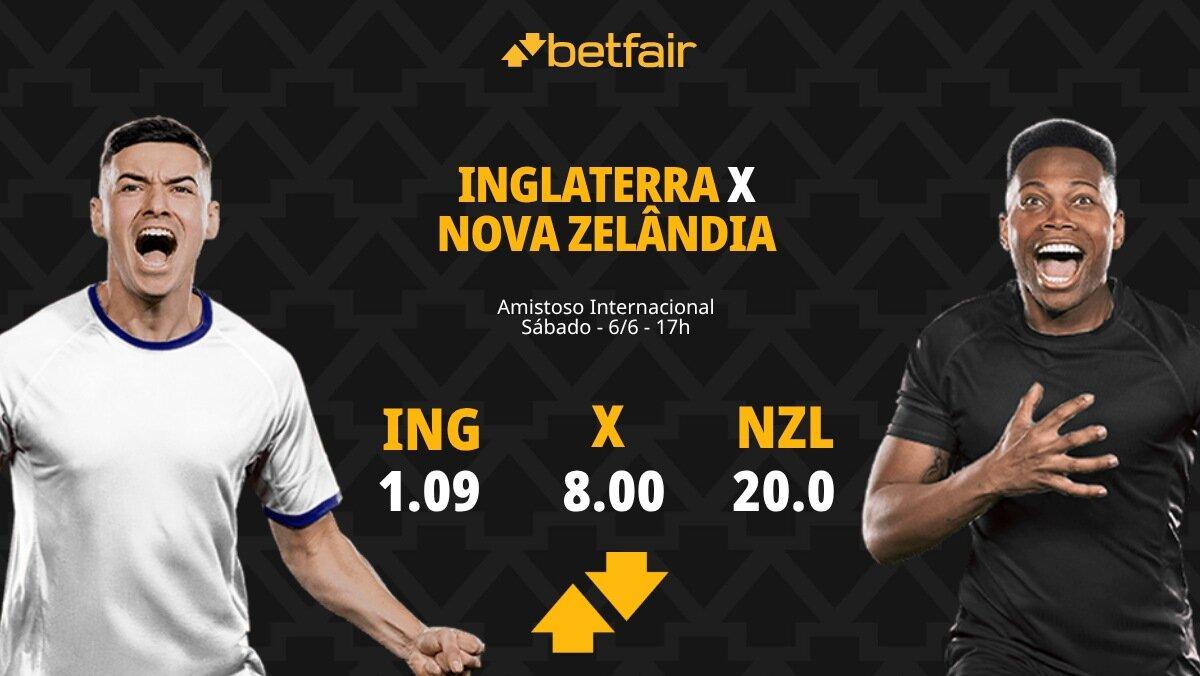 Inglaterra x Nova Zelândia - Amistoso Internacional: Dicas, Palpites ...